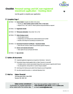 Fillable Online Guaranteed Investment Certificates (GICs) Fax Email ...