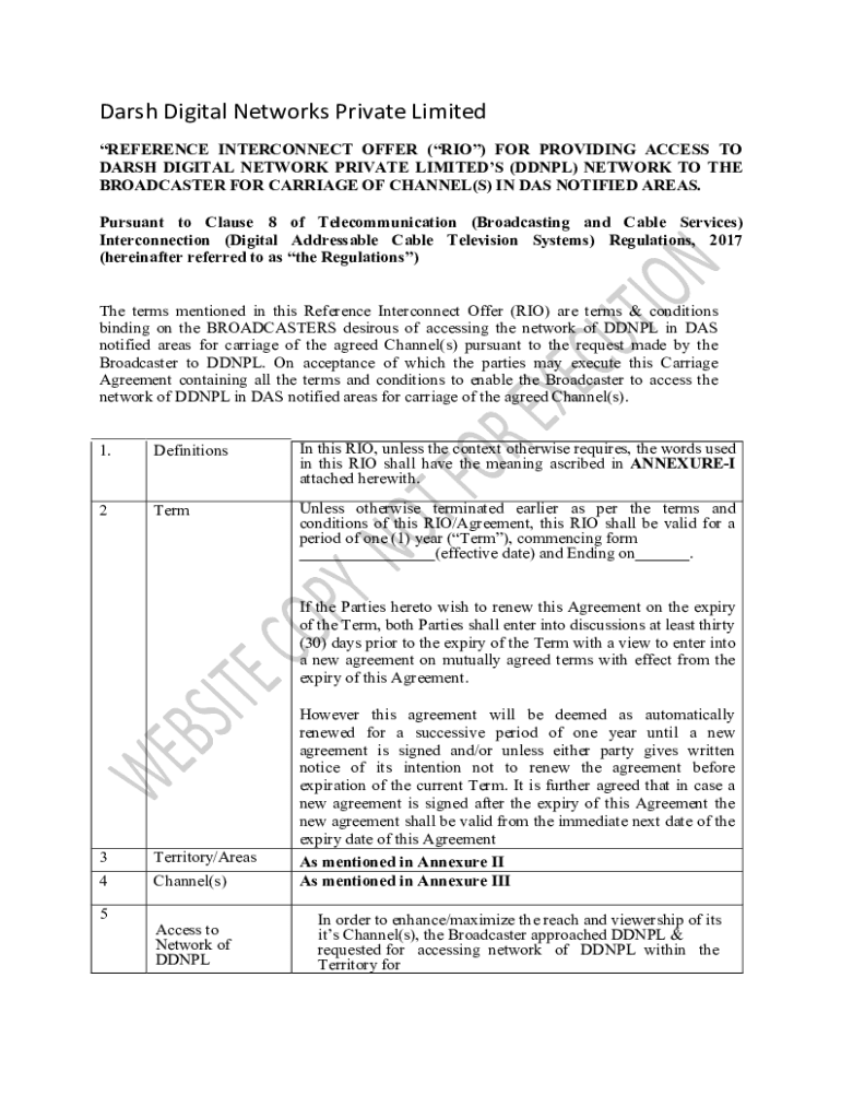 Fillable Online Darsh Digital selects NDS to launch digital cable TV ...