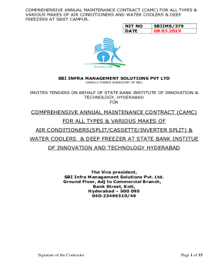 Fillable Online The Ultimate Guide to an Annual Maintenance Contract ...