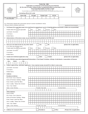 Fillable Online Form49A.PDF - Form No. 49A Application for Allotment of ...