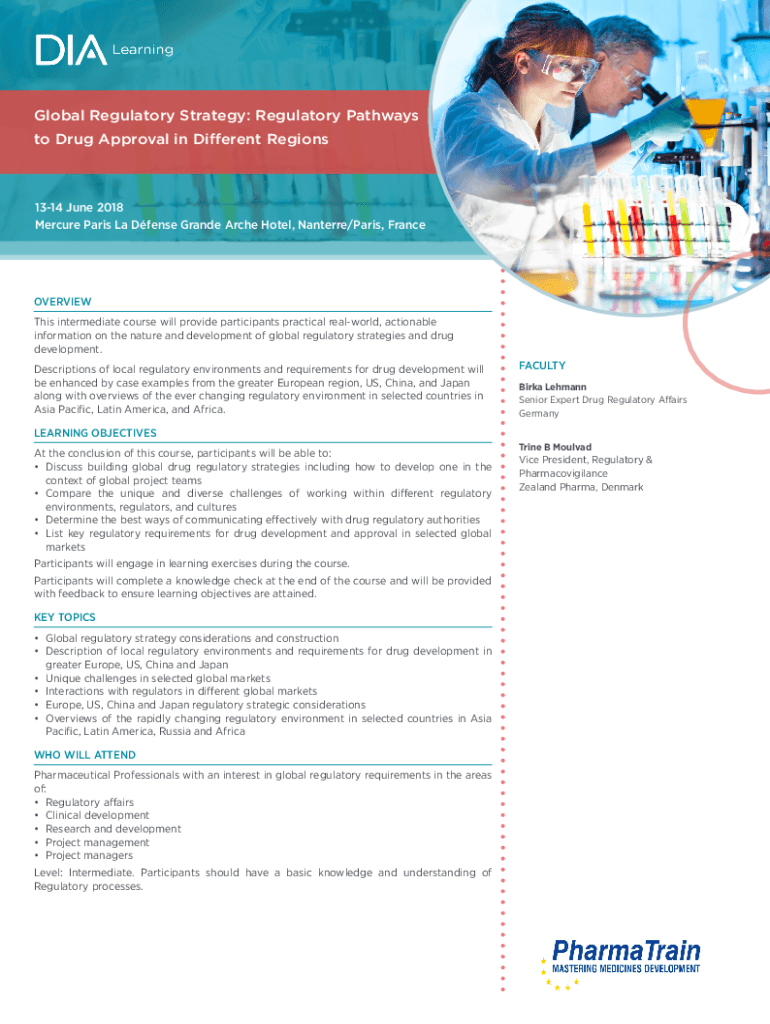 Fillable Online Regulatory Pathways to Drug Approval in Different ...