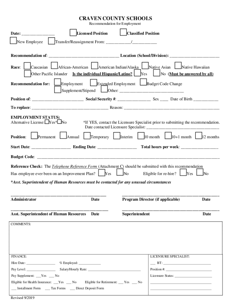 Fillable Online Background Check Form.pdf - Craven County Schools Fax ...