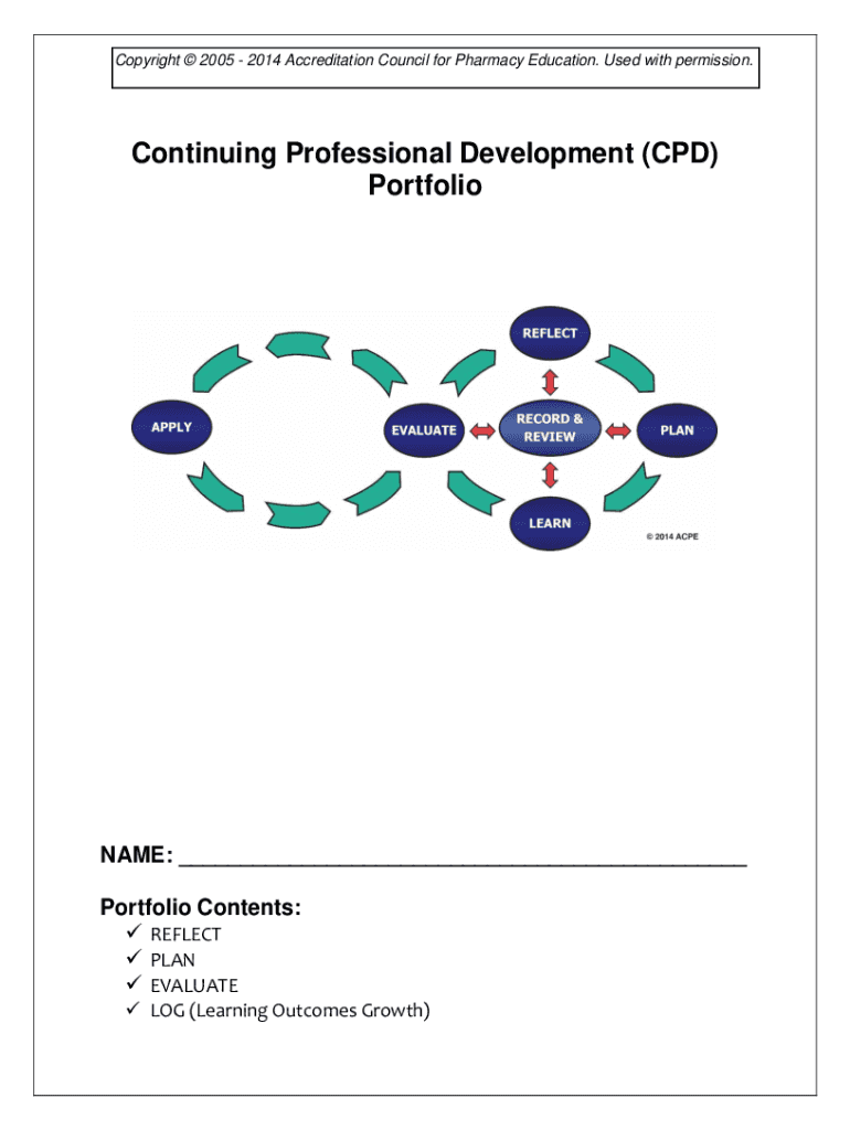 Fillable Online Introduction of a continuing professional development ...