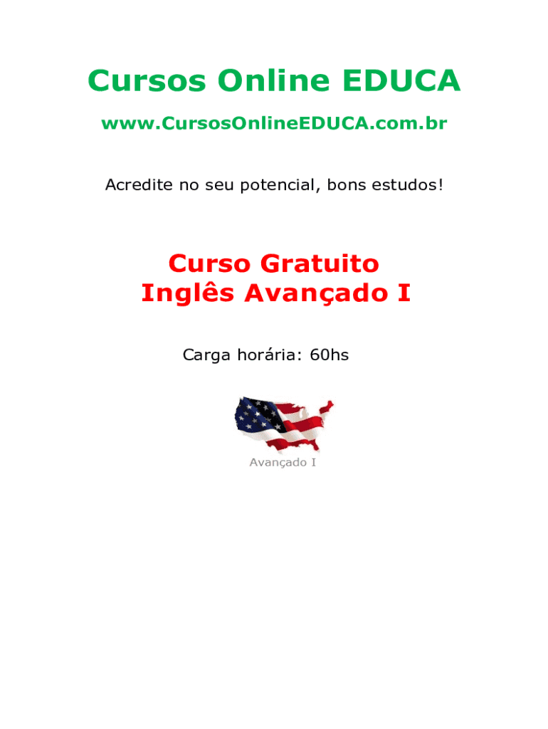 Fillable Online Cursos Online EDUCA - Cursos Gratuitos com Certificado ... Fax Email Print ...