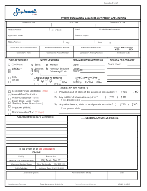 Fillable Online What is an Excavation Permit? - LA County Public Works ...