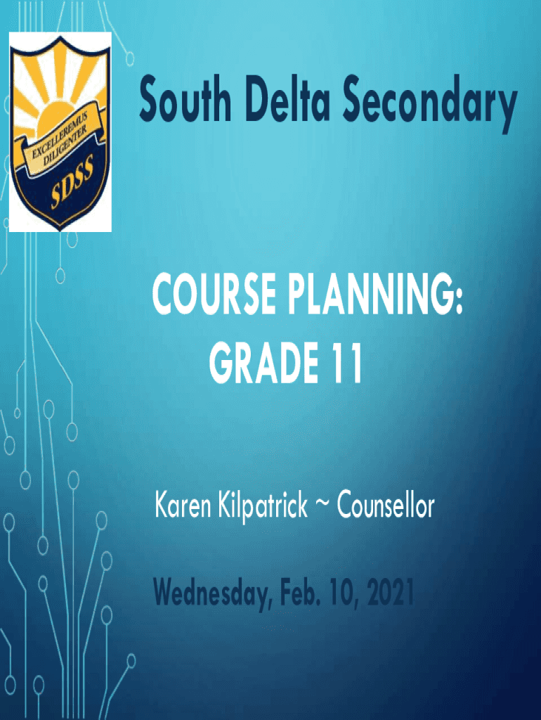 Fillable Online sd deltasd bc South Delta Secondary Gr. 8 Course ...