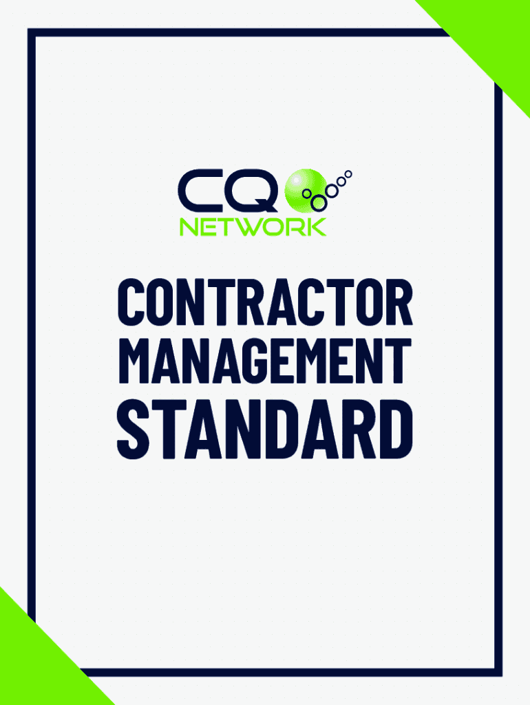 Fillable Online contractor management standard Fax Email Print - pdfFiller