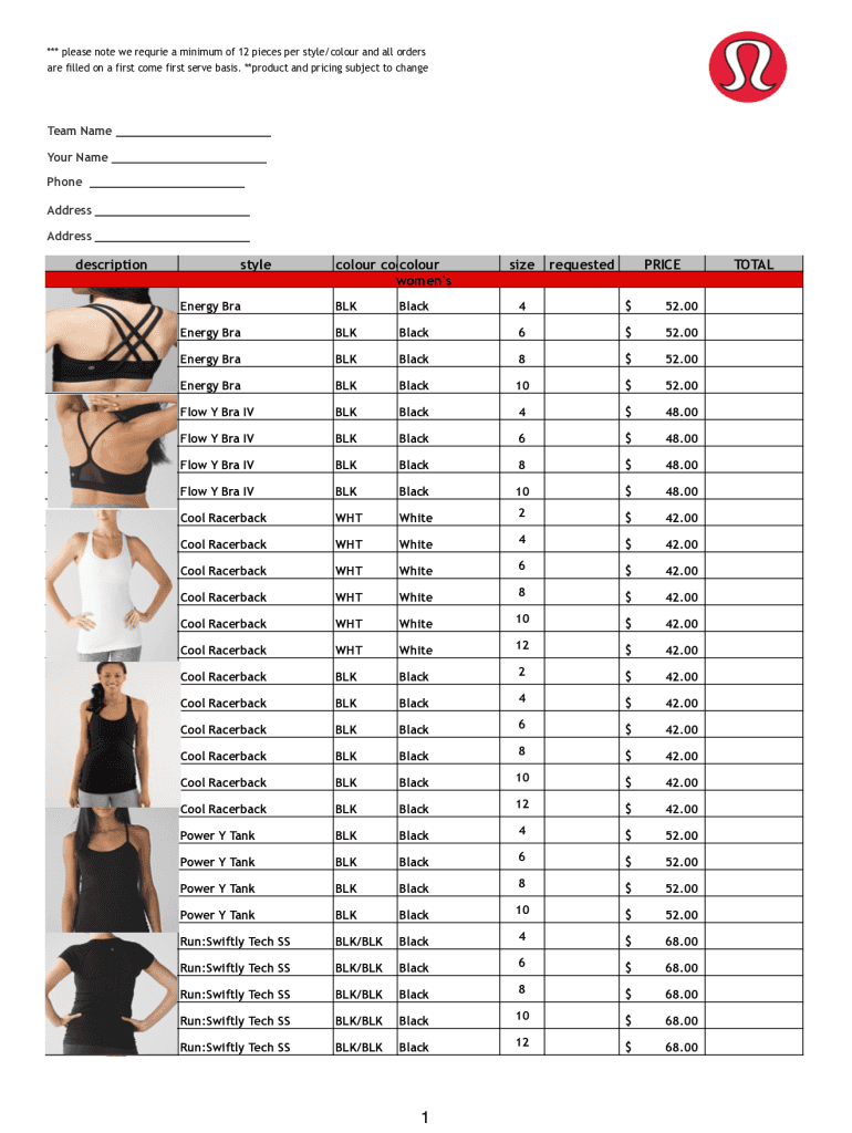 Fillable Online How Many Pieces To Have In Your Clothing Line Fax Email Print - pdfFiller