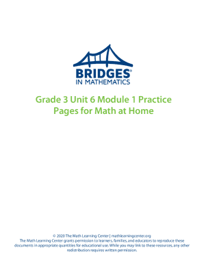 Fillable Online Grade 2 Unit 6 Module 1 Practice Pages for Math at Home ...