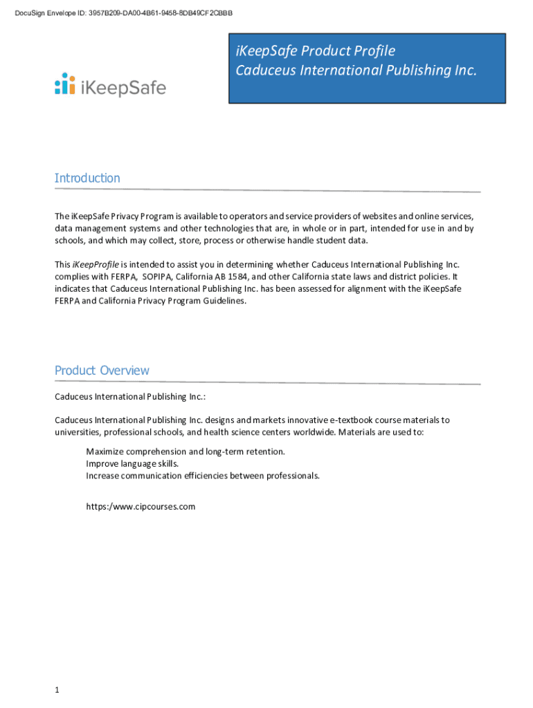 Fillable Online iKeepSafe Product Profile Fax Email Print - pdfFiller