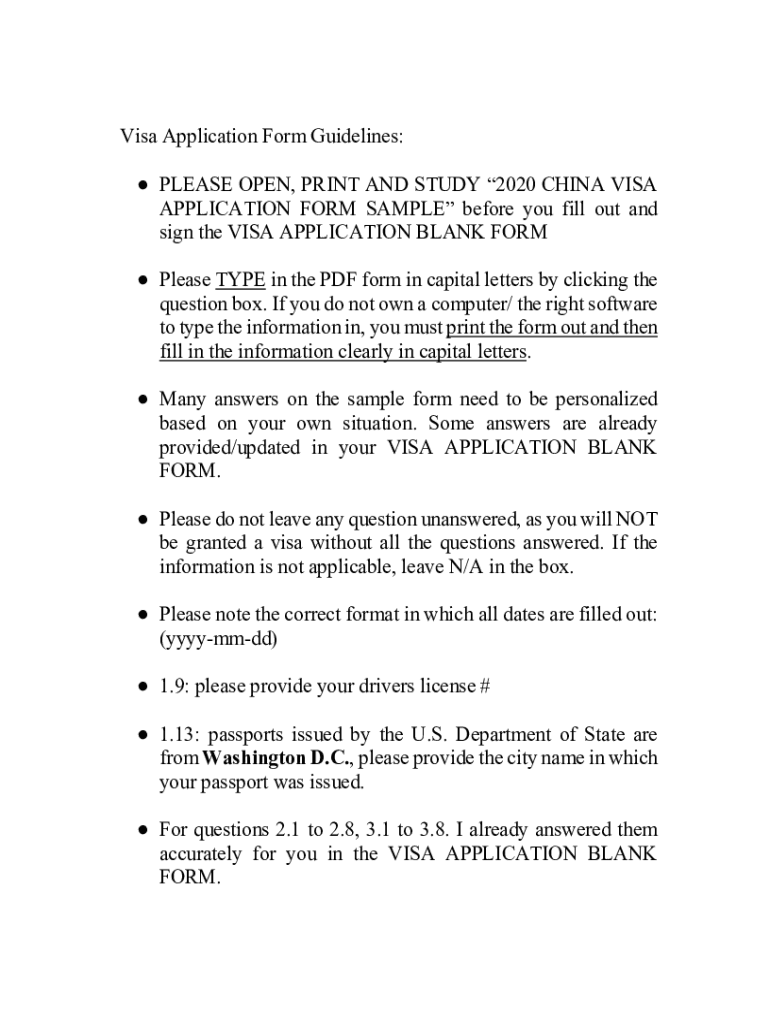 Fillable Online Chinese Visa Application Form-Downloads Fax Email Print ...