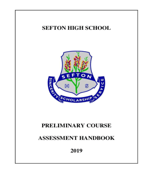 Fillable Online Sefton High School Selective Entry Exam Preparation Fax ...