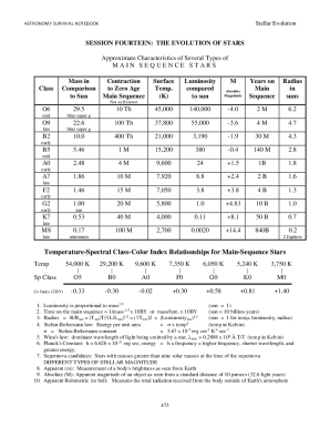 Fillable Online What is the main sequence of stellar evolution ... - Blog espacial Fax Email ...