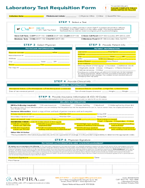 Fillable Online Laboratory Test Requisition Form - Aspira Women's ...