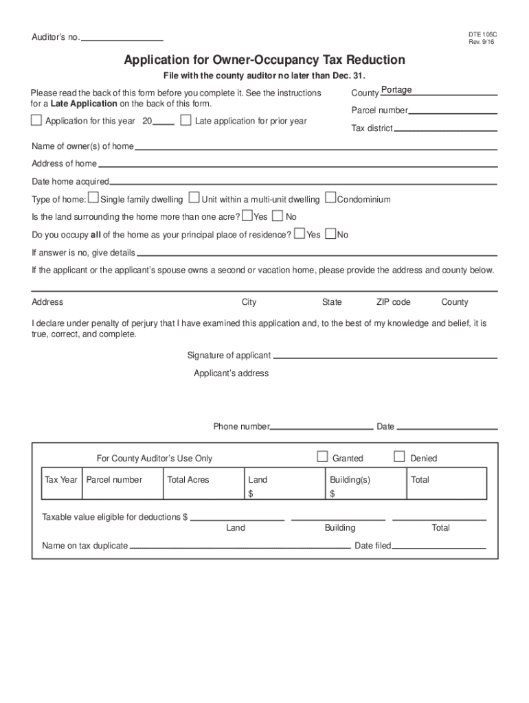Fillable Online Forms - County Auditor Website, Wayne County, Ohio Fax Email Print - pdfFiller