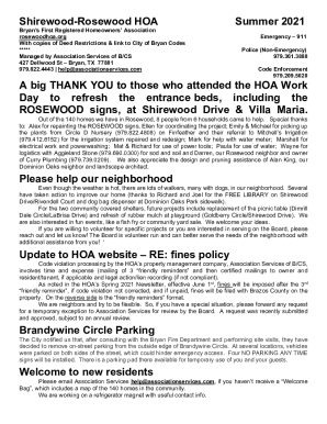 Fillable Online What Is a Homeowners Association (HOA) and How Does ...