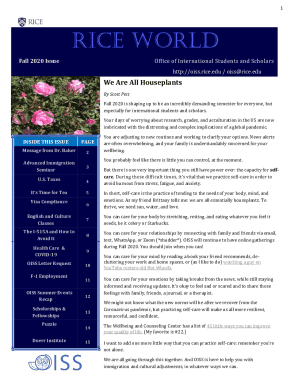 Fillable Online oiss rice Get to Know the OISS Staff Fax Email Print ...