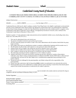 Fillable Online Drug Screening Consent Form.docx Fax Email Print ...