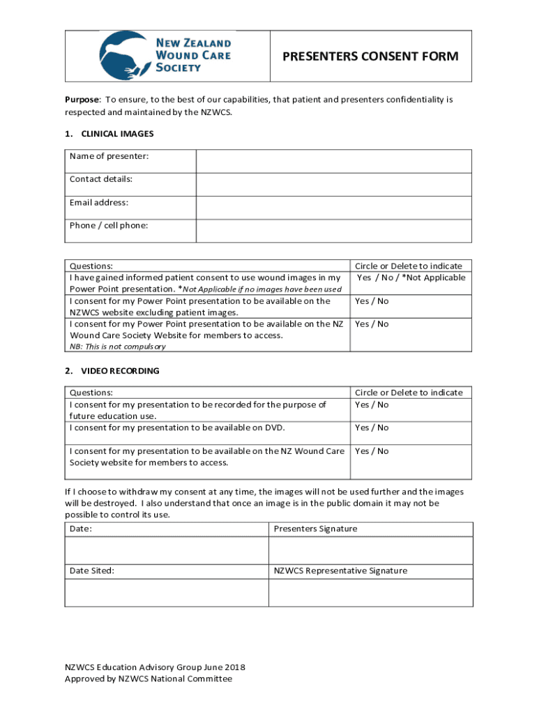 Fillable Online ABSTRACT PRESENTERS CONSENT FORM - Amazon S3 Fax Email ...