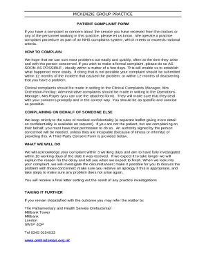 How to complain or raise concerns about health services Doc Template ...