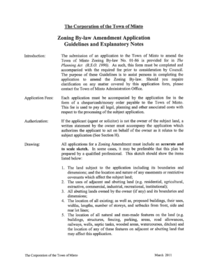 Fillable Online Zoning Amendment Application Form - Town of Minto Fax ...