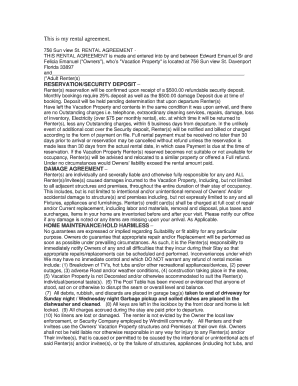 Fillable Online Download Rental Agreement Here for Sunview Villa ...