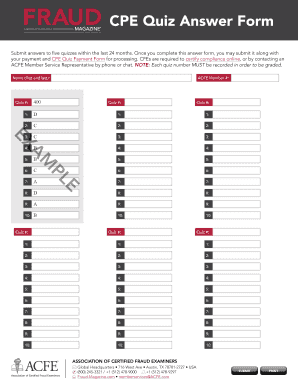 Acfe Fraud Magazine Quizzes - Fill Online, Printable, Fillable, Blank ...