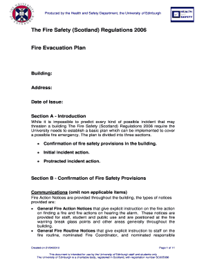 Fillable Online Fire Evacuation Plan Fax Email Print - pdfFiller
