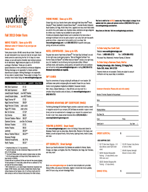 Fillable Online Fall 2013 Order Form Fax Email Print - pdfFiller