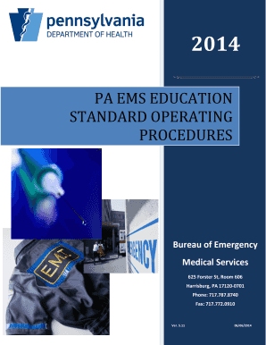 Fillable Online PA EMS Strike Team Operations Plan MEMORANDUM OF ...