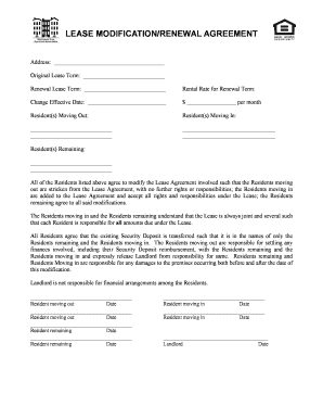 Fillable Online lease renewal tenant moddoc Fax Email Print - pdfFiller