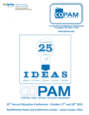 Fillable Online Registration Information - COPAM Fax Email Print ...