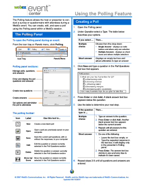 Fillable Online Using the Polling Feature Fax Email Print - pdfFiller
