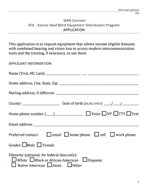 Fillable Online iKAN Connect Application 1-4-13.docx Fax Email Print - pdfFiller