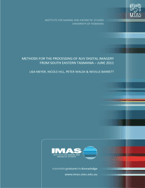 Fillable Online imas utas edu METHODS FOR THE PROCESSING OF AUV DIGITAL ...