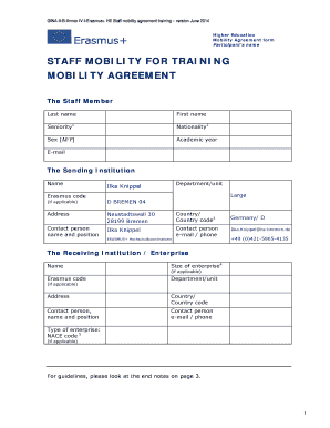 Fillable Online hs-bremen 70staffmobilityagreementtraining.doc - hs-bremen Fax Email Print ...