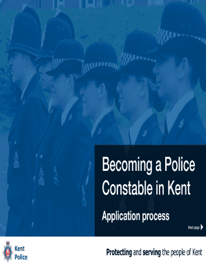 Fillable Online kent police Becoming a Police Constable in Kent - Kent ...