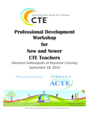 Fillable Online doe in Professional Development Workshop Professional ...