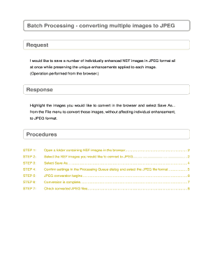 Fillable Online Batch Processing - converting multiple images to JPEG Fax Email Print - pdfFiller