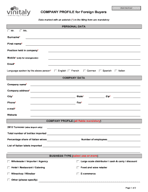 Fillable Online Data marked with an asterisk (*) in the filling form are mandatory Fax Email ...
