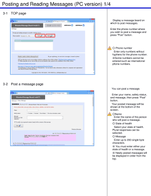 Fillable Online Posting and Reading Messages (PC version) 1/4 Fax Email ...