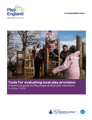 Fillable Online Tools for evaluating local play provision: A technical ...