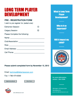 Fillable Online LONG TERM PLAYER DEVELOPMENT - Alberta Soccer ...