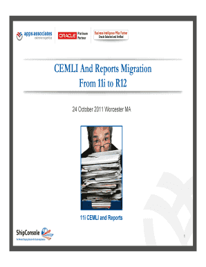 Fillable Online CEMLI And Reports Migration Fax Email Print - pdfFiller