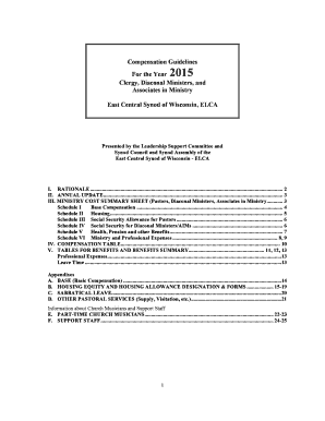 Fillable Online ecsw Clergy, Diaconal Ministers, and - ecsw Fax Email ...