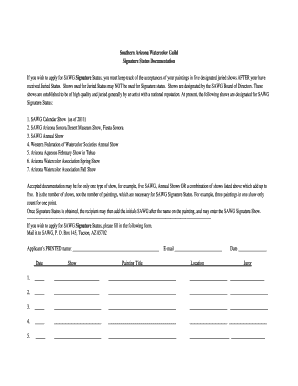 Fillable Online Signature Status Documentation Fax Email Print - pdfFiller