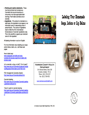 Fillable Online Warning and caution statements Fax Email Print - pdfFiller