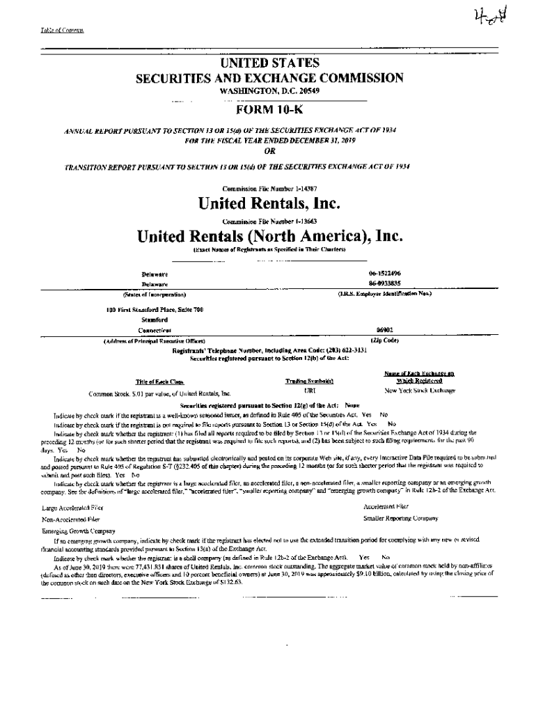 Fillable Online Unlted Rentals (North Amerlca), Inc. Fax Email Print - pdfFiller