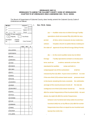 Municipal Code of Ordinances - Village of Harrison Doc Template | pdfFiller