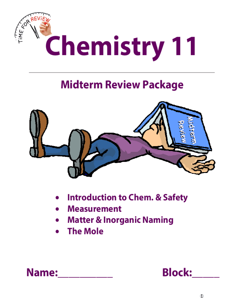 Fillable Online General Chemistry I: Final Exams Review Packet Fax ...